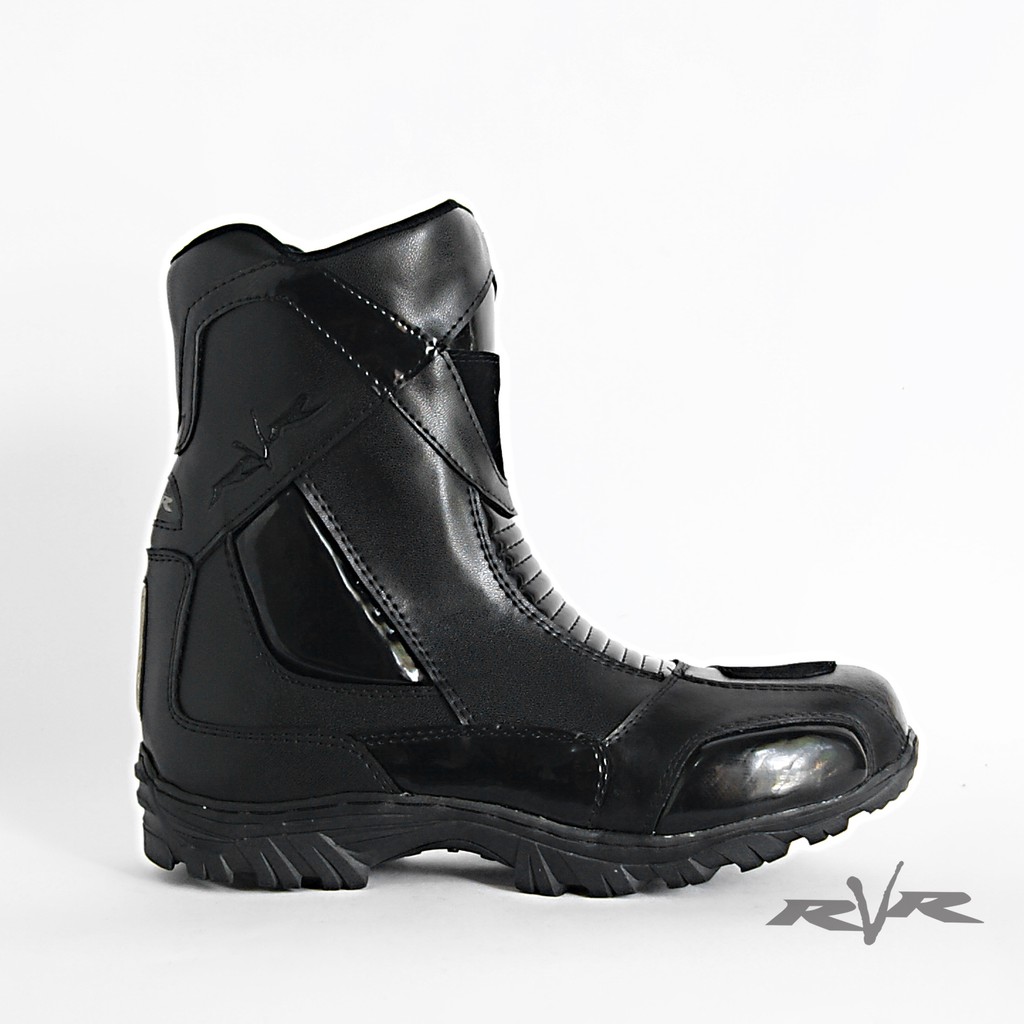 Jual Sepatu Motor RVR Vortec black boots touring riding bikers | Shopee ...
