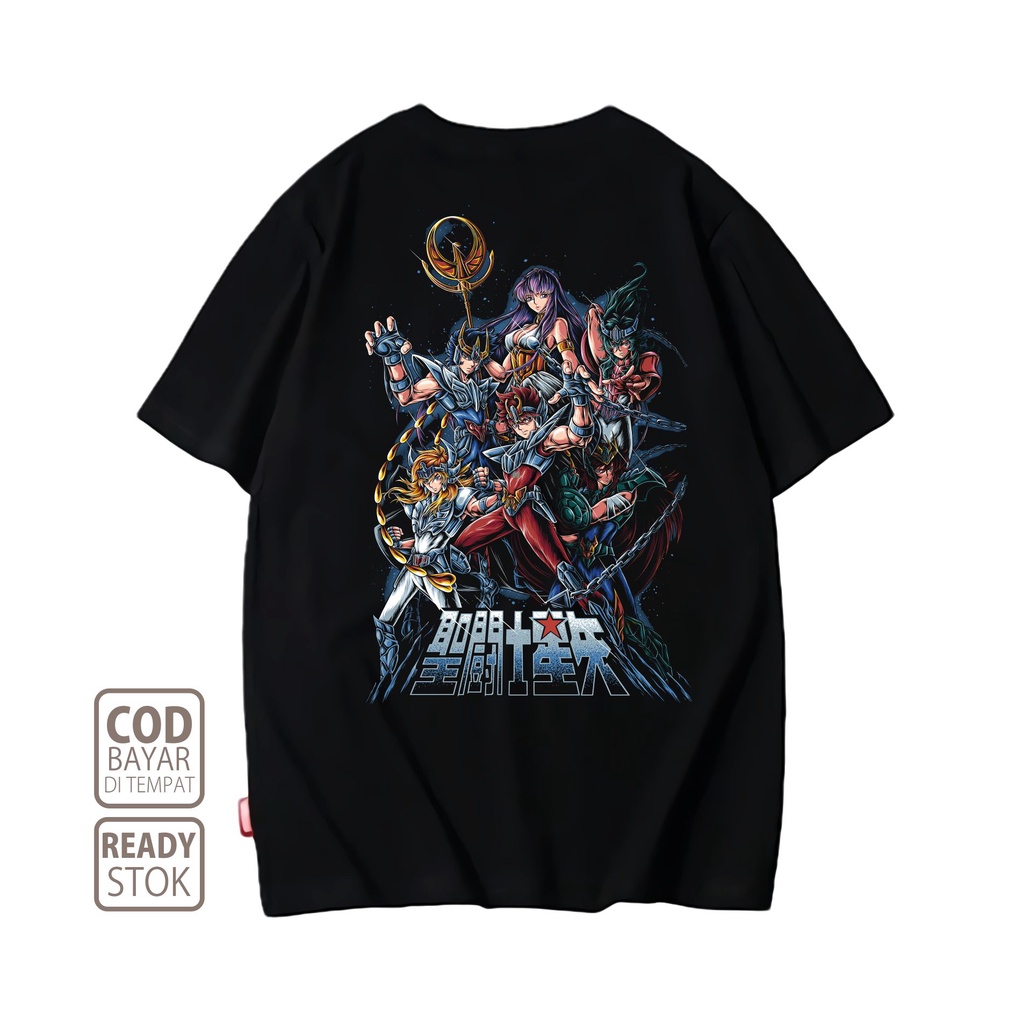 Jual Baju Anime SAINT SEIYA01 # Kaos Anime Premium Holiganz | Shopee ...