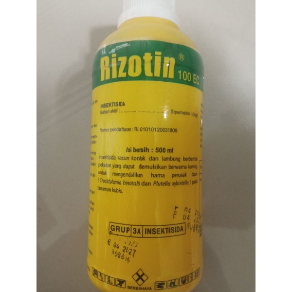 Jual insektisida RIZOTIN 100EC isi 500ml | Shopee Indonesia