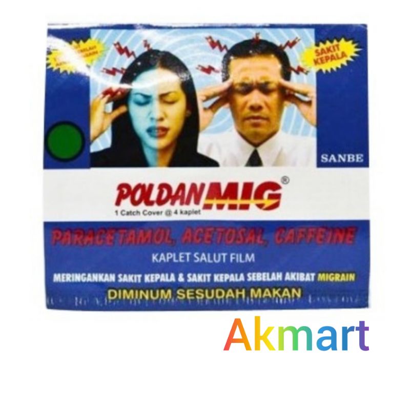 Jual Poldanmig / Poldan Mig - Obat Sakit Kepala - paracetamol | Shopee ...