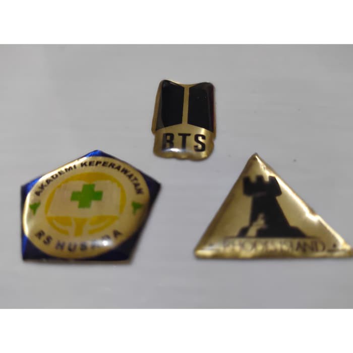 Jual Pin Logo Kuningan Resin Custom ukuran 5cm Emblem Lencana | Shopee ...