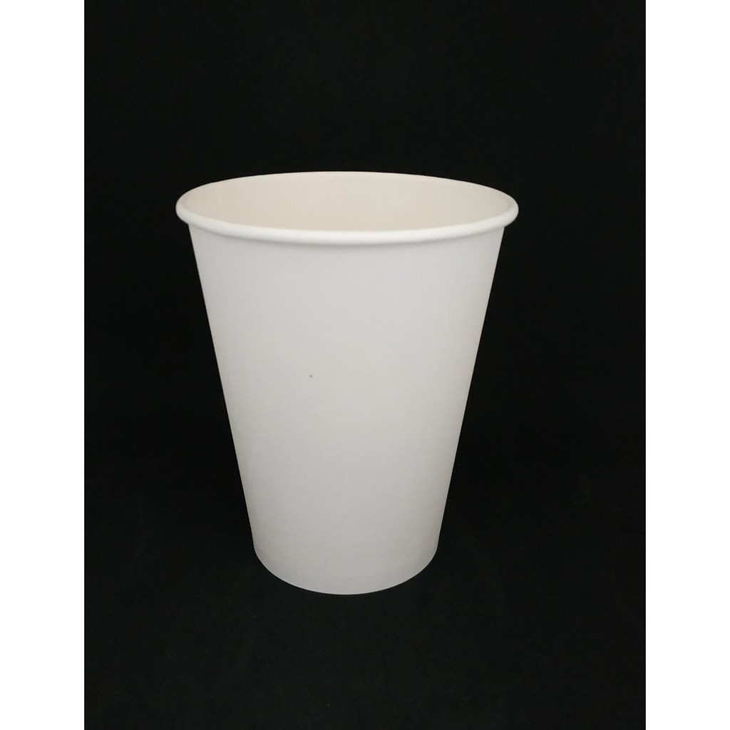 Jual Paper Cup 8 oz Putih Hitam (50 pcs) - Tebal Polos - Gelas Kertas - Gelas Kopi - Gelas ...
