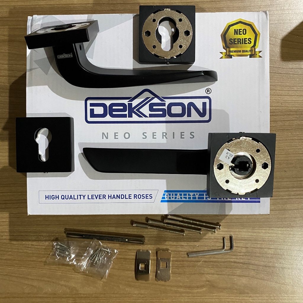 Jual HANDLE DEKKSON NEO SERIES LHR N101 MATT BLACK PREMIUM LEVER HANDLE ...