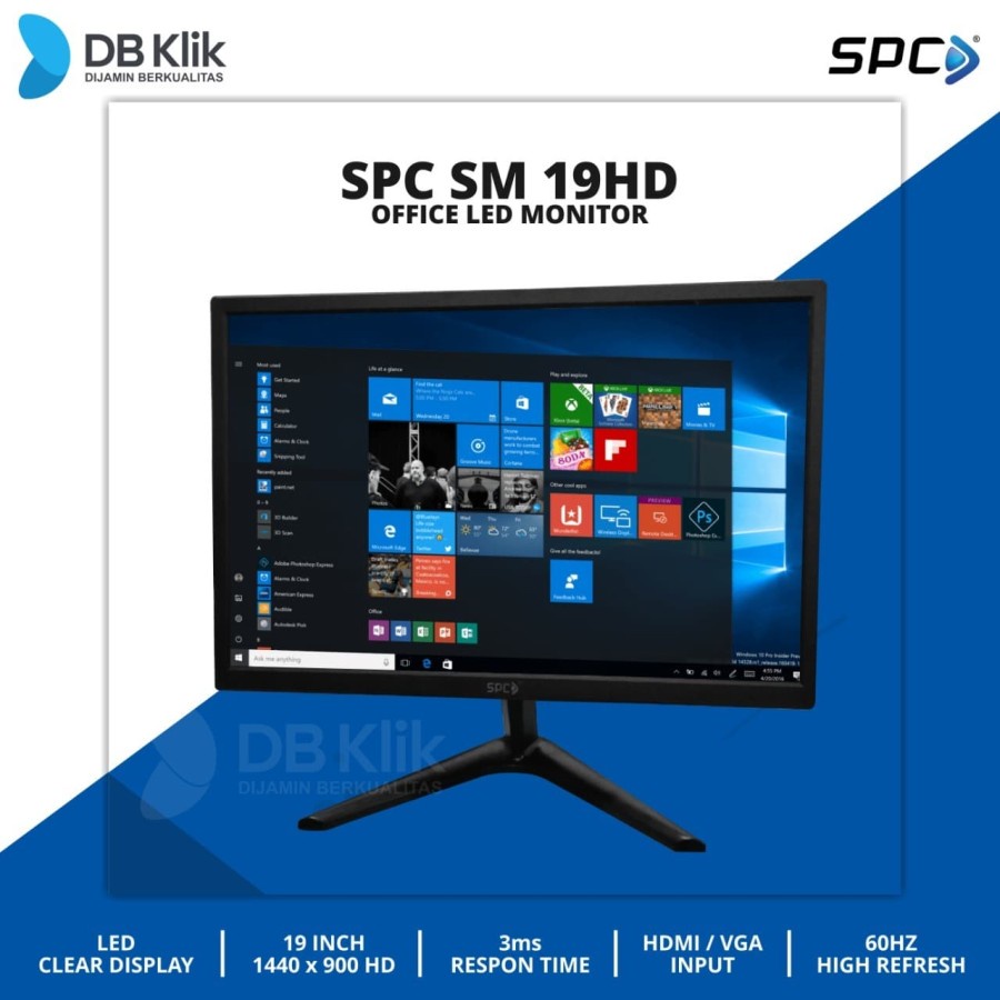 Jual SPC OFFICE MONITOR LED Monitor SPC SM-19HD 19 inch"ORIGINAL ...