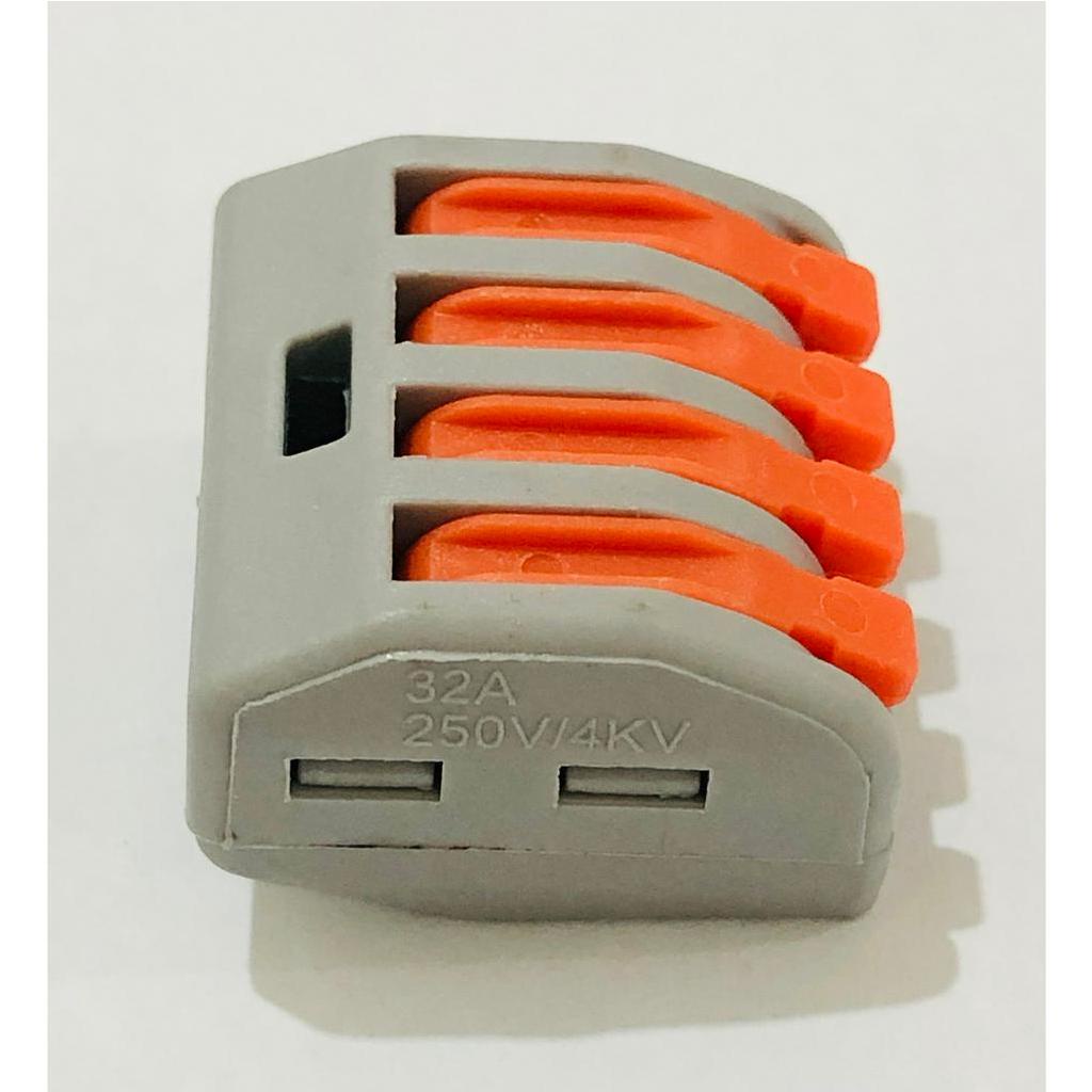 Jual Konektor Kabel PCT 214 OEM Wago Terminal 4 Pin Cable Connector 4 ...