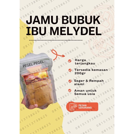 Jual JAMU BUBUK UNTUK PEGAL-PEGAL | Shopee Indonesia