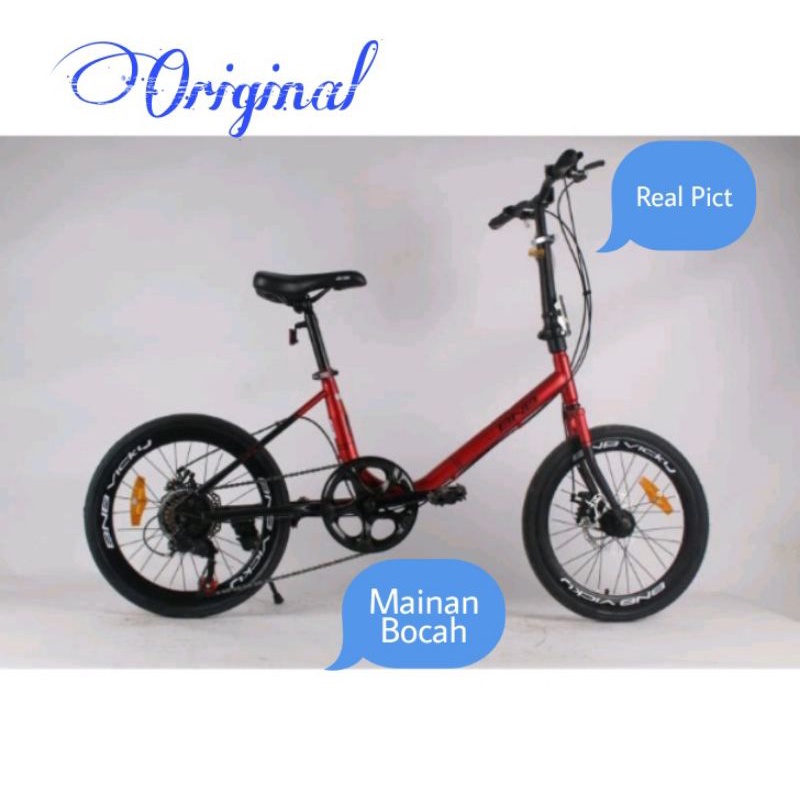 Jual Sepeda Minivelo Minion BNB Vicky 20 Inch Sepeda Minion BNB Vicky 7 ...