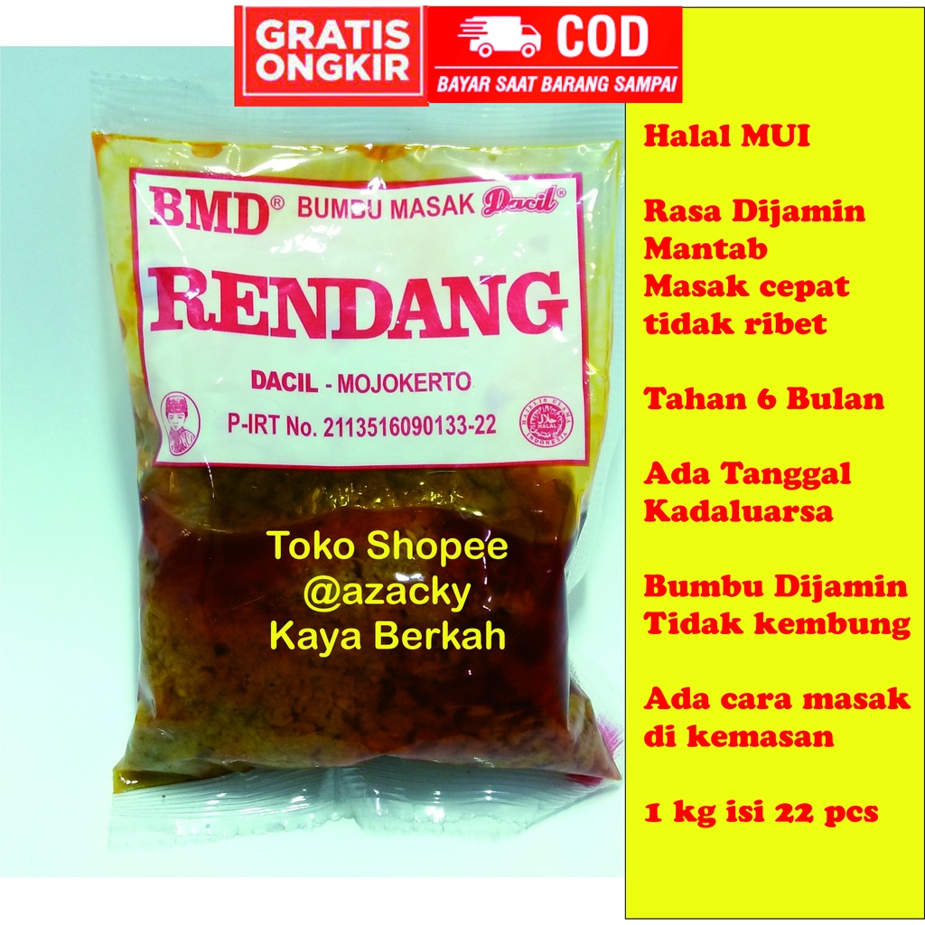 Jual Bumbu Rendang dari bumbu masak instan Dacil dijamin halal tidak ...