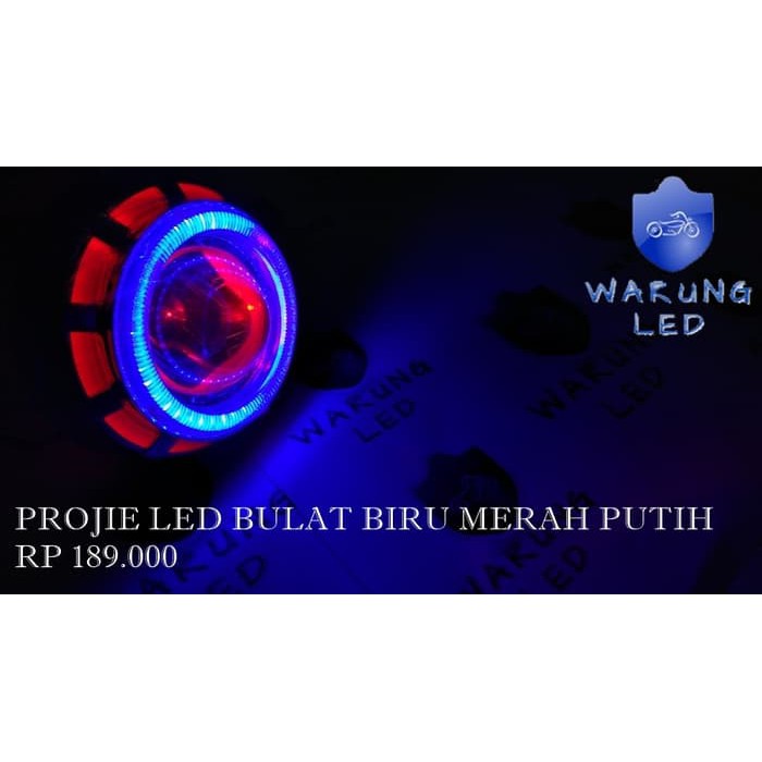 Jual Promo PROJIE LED BULAT DOUBLE AE + DE ( BIRU MERAH ) | Shopee ...