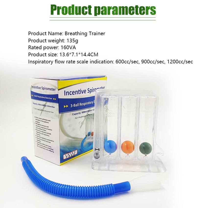 Jual Respirometer Incentive Spirometry Fisioterapi Nafas Spirometer 3 ...