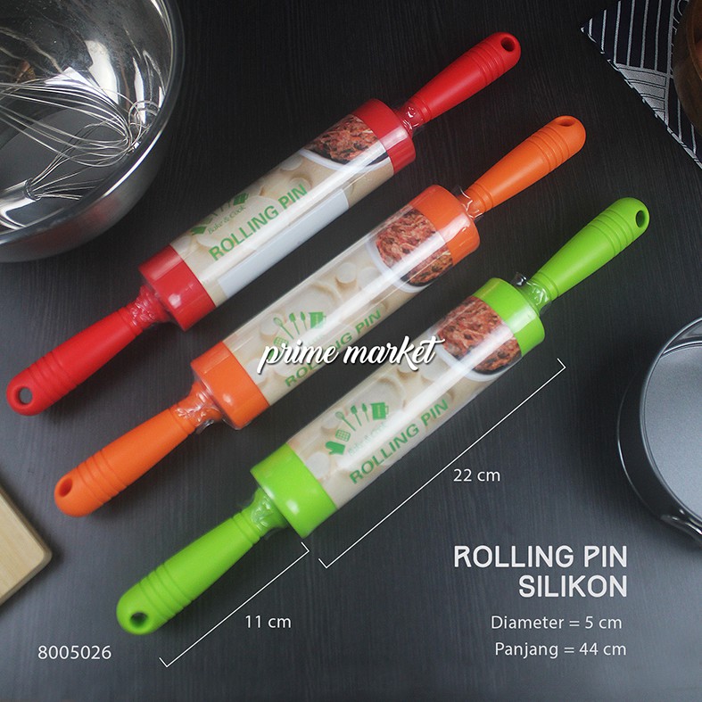 Jual Rolling Pin Silikon / Rol Kue / Penggiling Adonan Kue & Roti ...