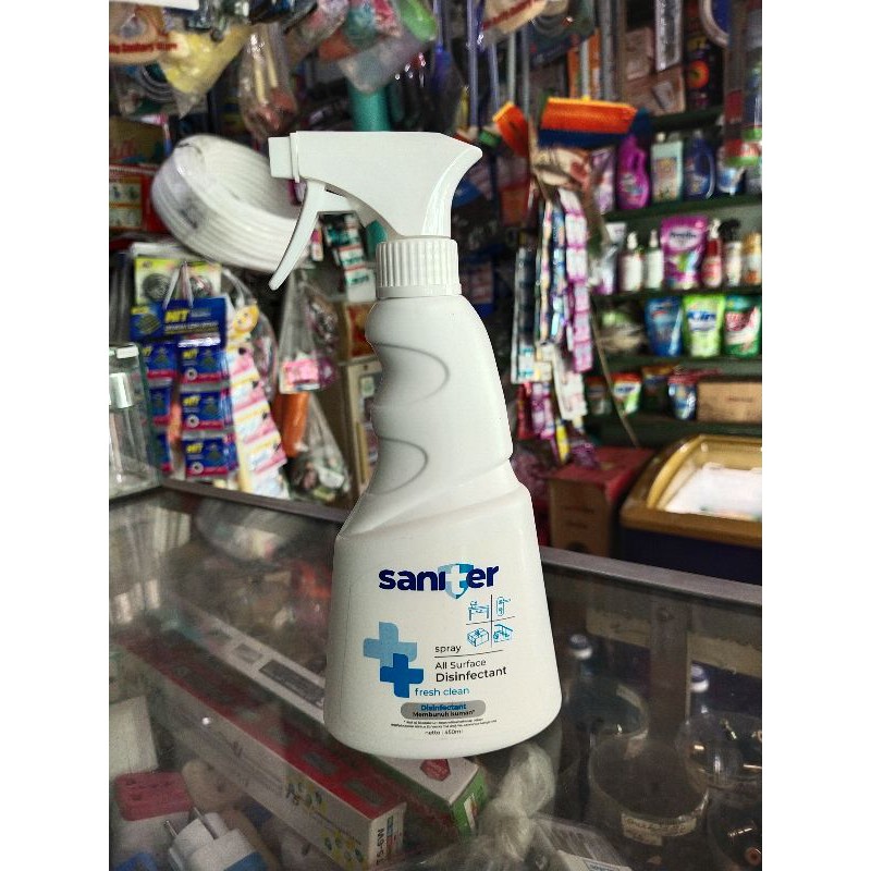 Jual Saniter All Surface Disinfectant Spray Desinfektan 450ml | Shopee ...