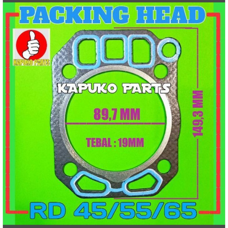 Jual RD 45 RD 55 RD 65 PACKING HEAD KUBOTA 6,5 PK | Shopee Indonesia