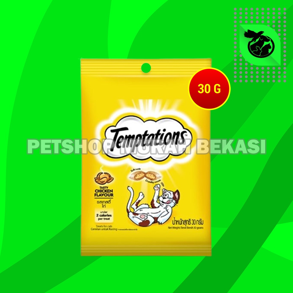 Jual Temptation bites Snack Cemilan Kucing 30 gram All Varian | Shopee ...