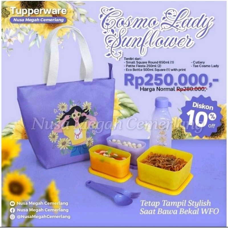 Jual cosmo lady set tupperware | Shopee Indonesia
