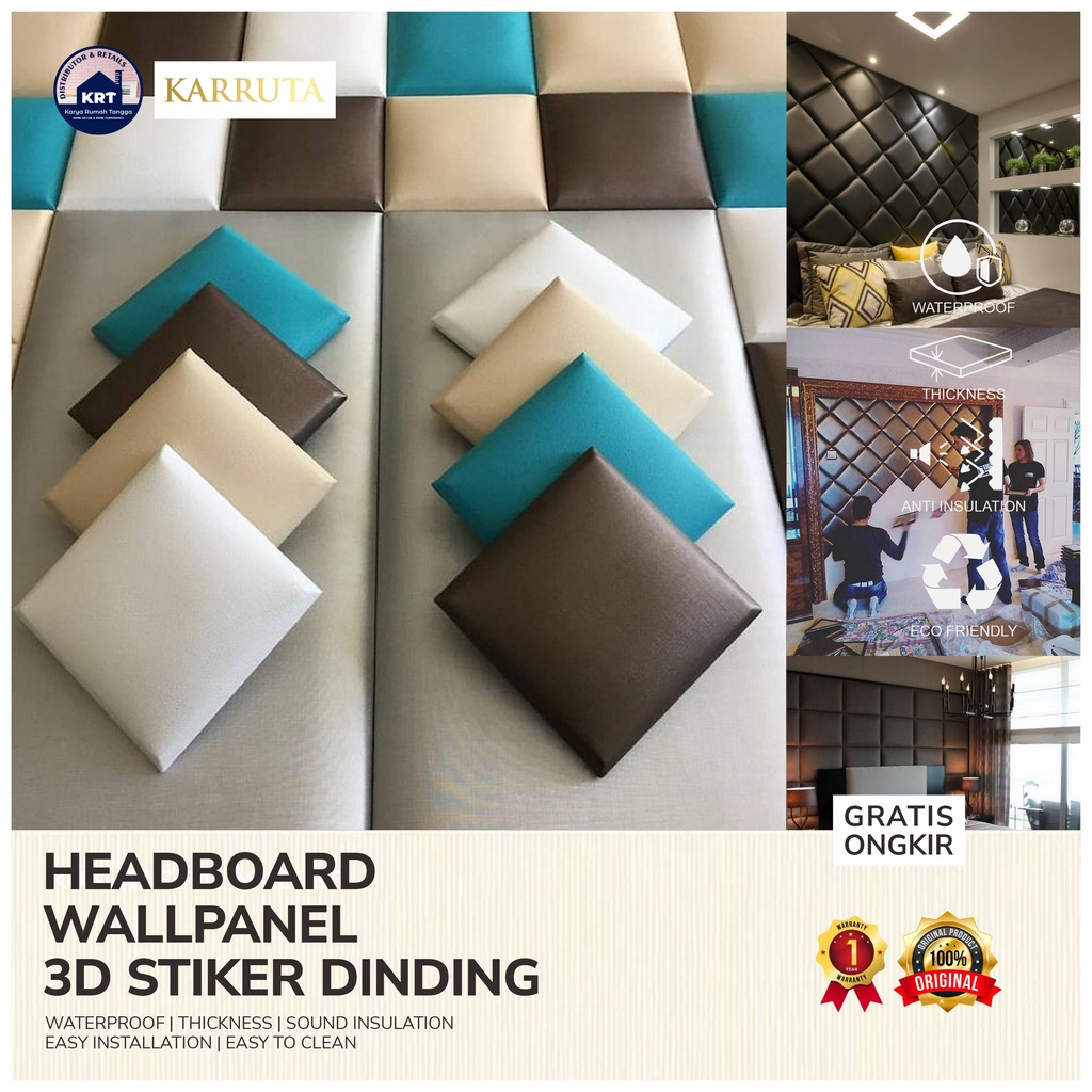 Jual HEADBOARD Oscar Premium | Headboard Bed Foam 3D Wallpanel Dinding ...