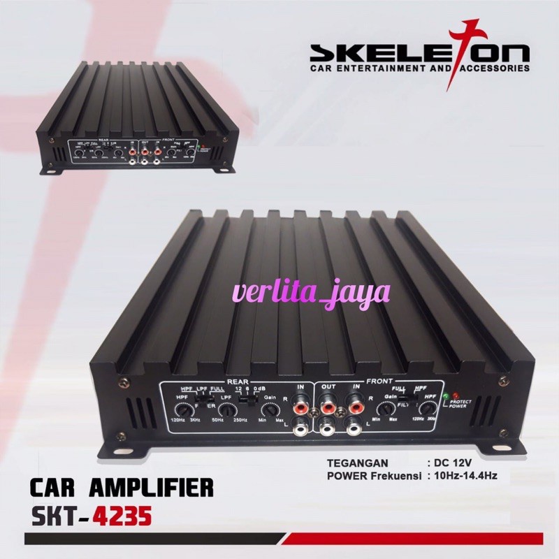 Jual Power amplifier car audio Skeleton skt-4235 4 channel | Shopee ...