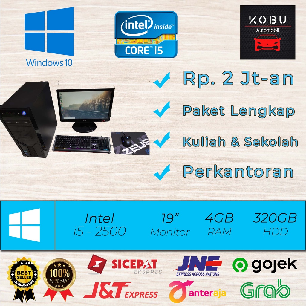 Jual Paket Komputer - 1 SET LENGKAP, Tinggal Pakai, Cocok untuk Game ...