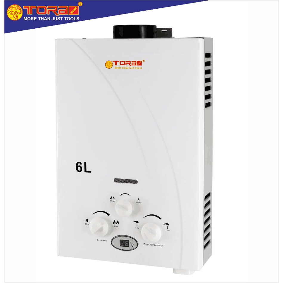 Jual TORA Gas Water Heater - Pemanas Air Digital 6 Liter Gas LPG GWH6B ...