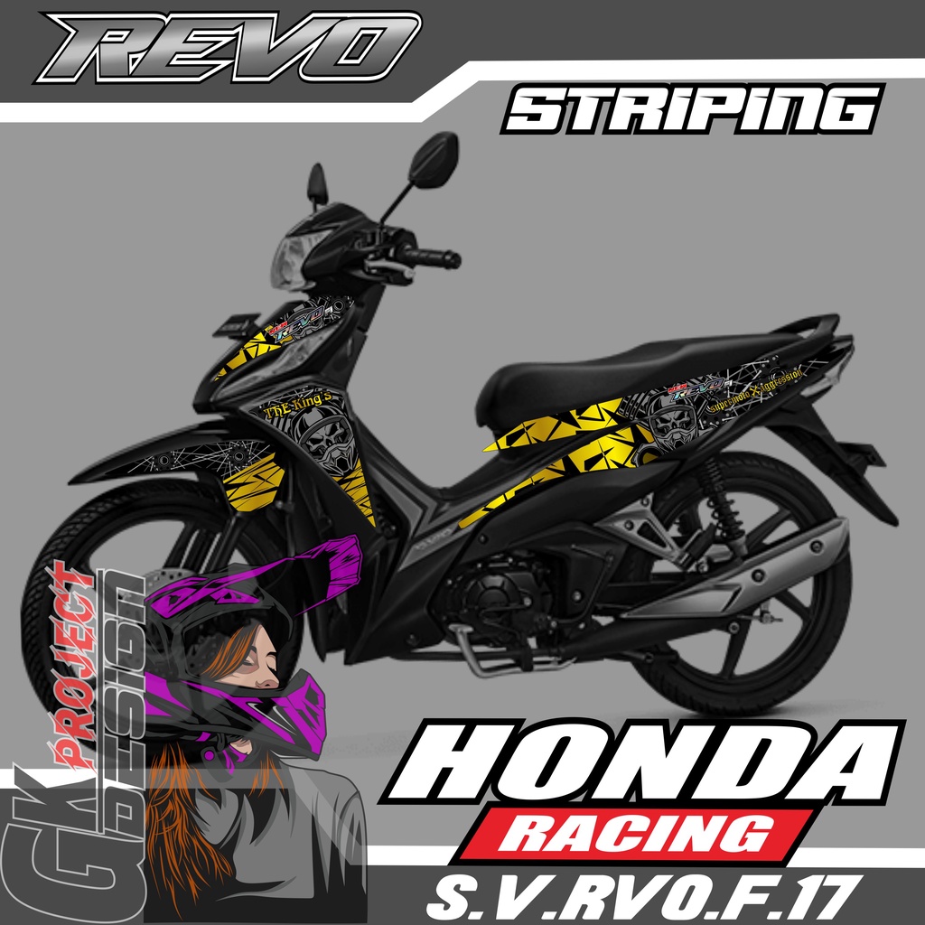 Jual STICKER STRIPING LIST VARIASI REVO FI NEW / REVO FIT INJEKSI ...