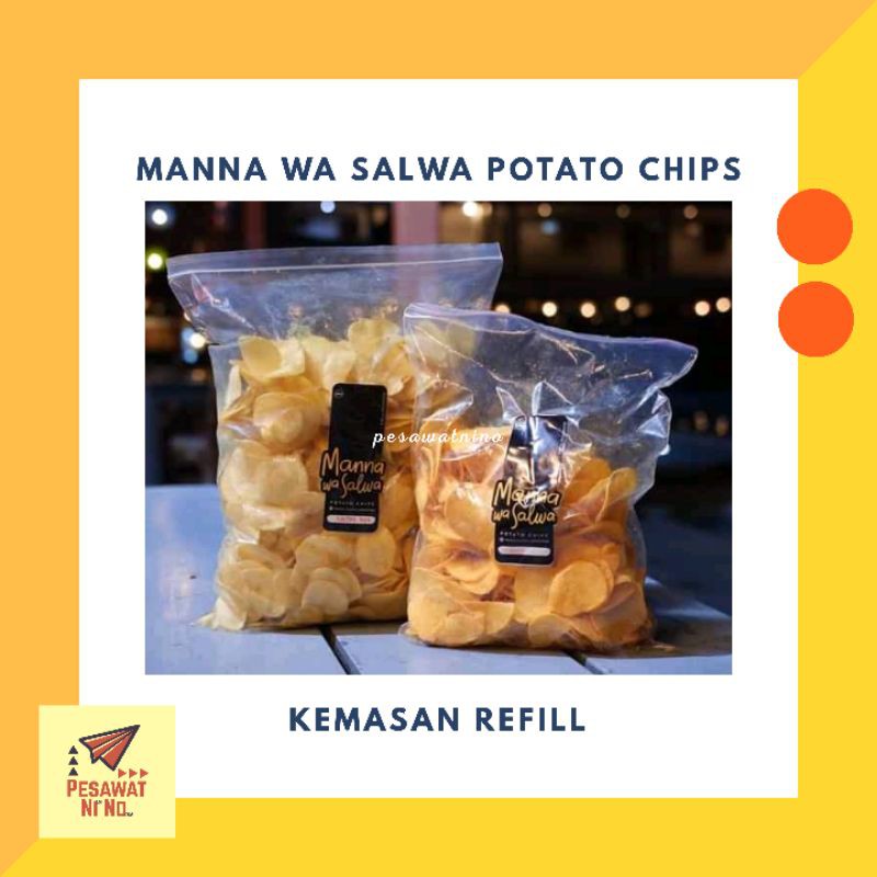 Jual Salted Egg Potato Chips - Keripik Kentang Manna Wa Salwa | Shopee ...
