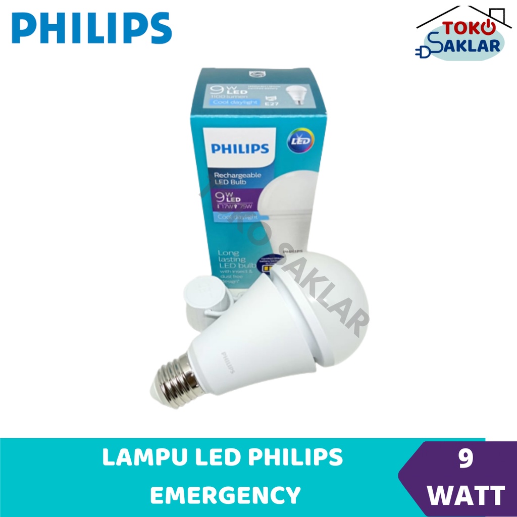 Jual Lampu Emergency Philips 9W Lampu Darurat Putih 9 Watt | Shopee ...