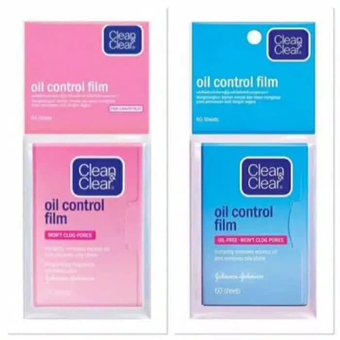 Jual Clean & Clear Oil Control Film 50 60 Sheets Pink Blue | Clean and ...