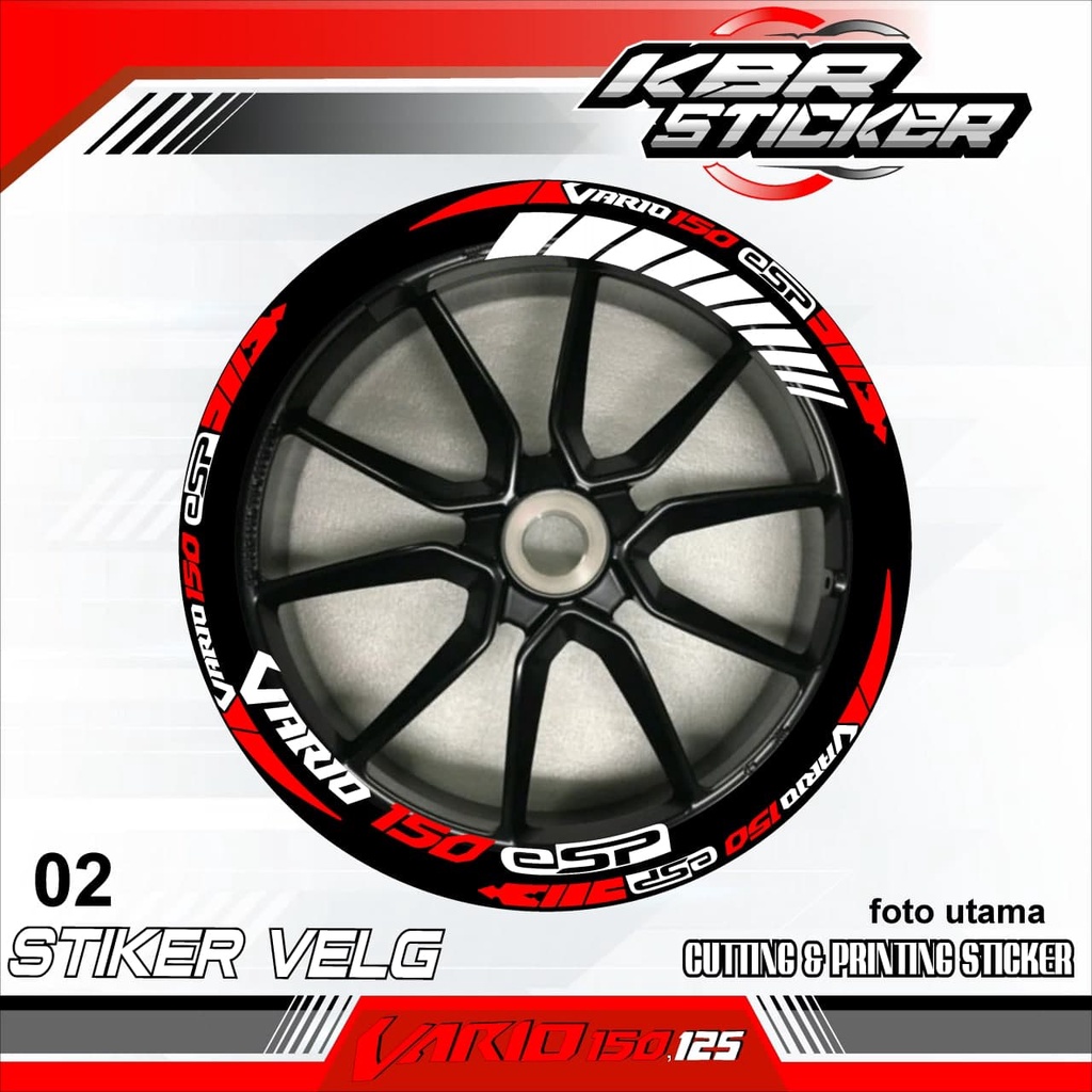Jual stiker velg sticker velk vario 150 02 | Shopee Indonesia
