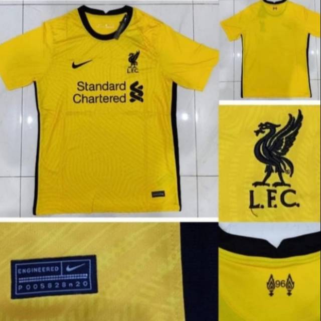 Jual JERSEY BAJU BOLA PRIA LFC THE RED'S GK KUNING 2020/21 new grade ...