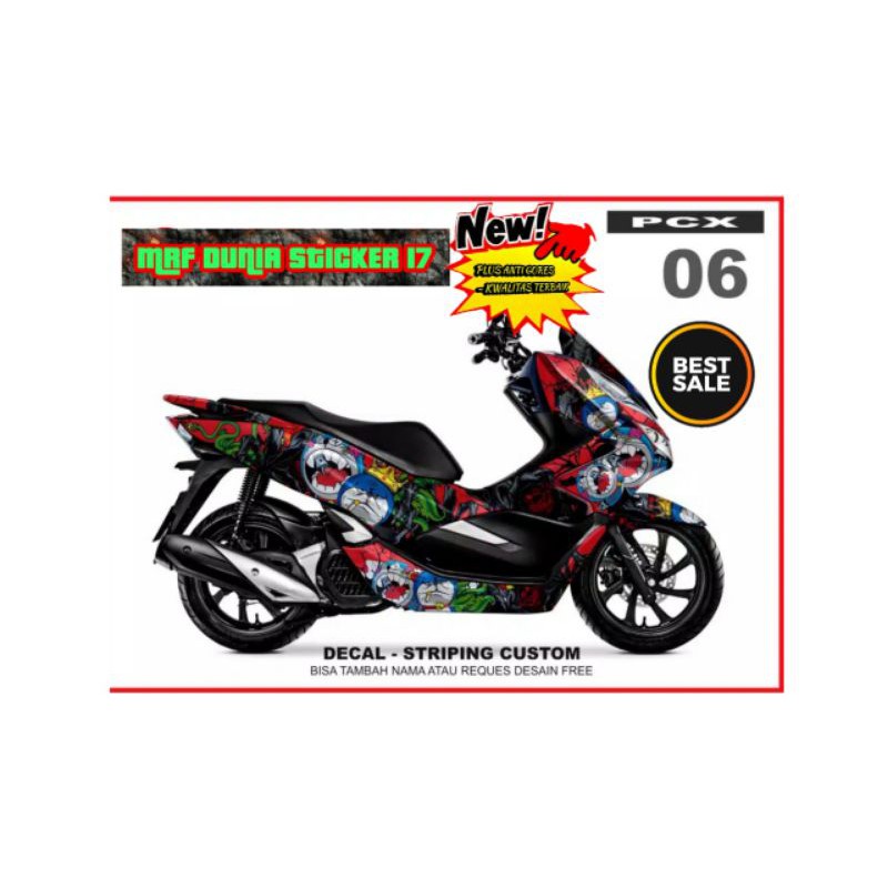 Jual Sticker decal PCX Full Body, Striping PCX , Sticker PCX , Sticker ...