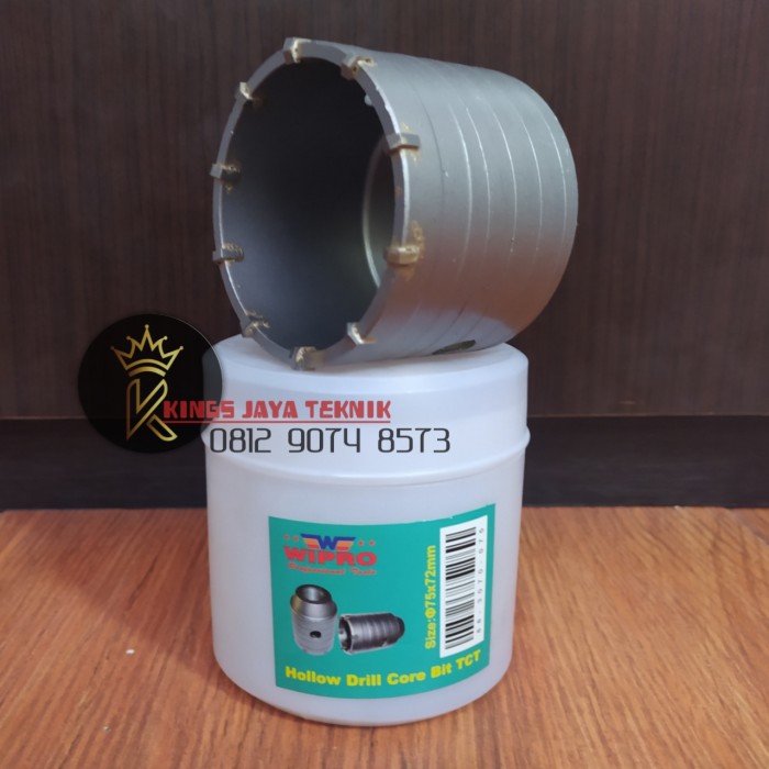 Jual WIPPRO HOLLOW DRILL CORE BIT TCT 75 X 72 MM | Shopee Indonesia