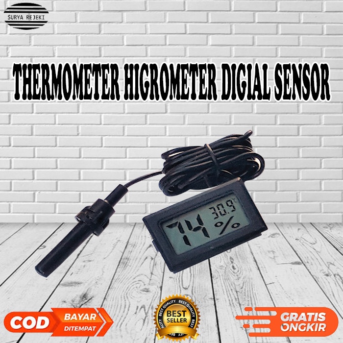 Jual Termometer Higrometer Digital Sistem Sensor | Shopee Indonesia