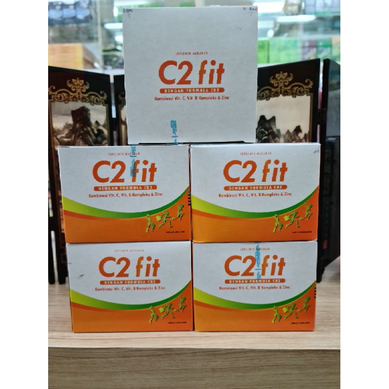 Jual C2 Fit Vitamin C B Complek Zinc isi 12 sach @ 4 tablet | Shopee ...