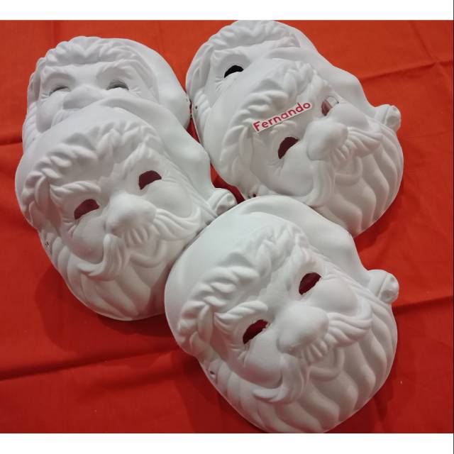 Jual Topeng Lukis Santa / Topeng Kreative Santa/Topeng Polos | Shopee ...