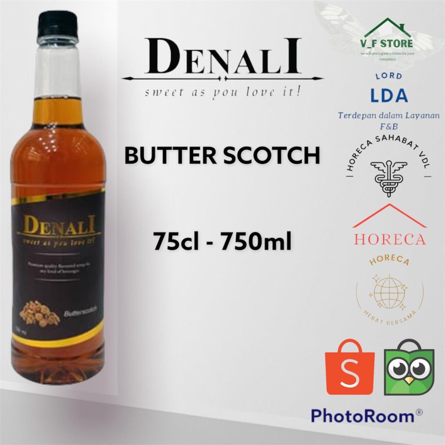 Jual Syrup Denali Rasa Butter scotch 750ml | Shopee Indonesia