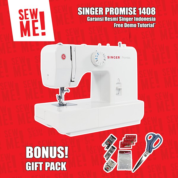 Jual Mesin Jahit Singer Promise 1408 (Free Bonus dan Demo Tutorial ...
