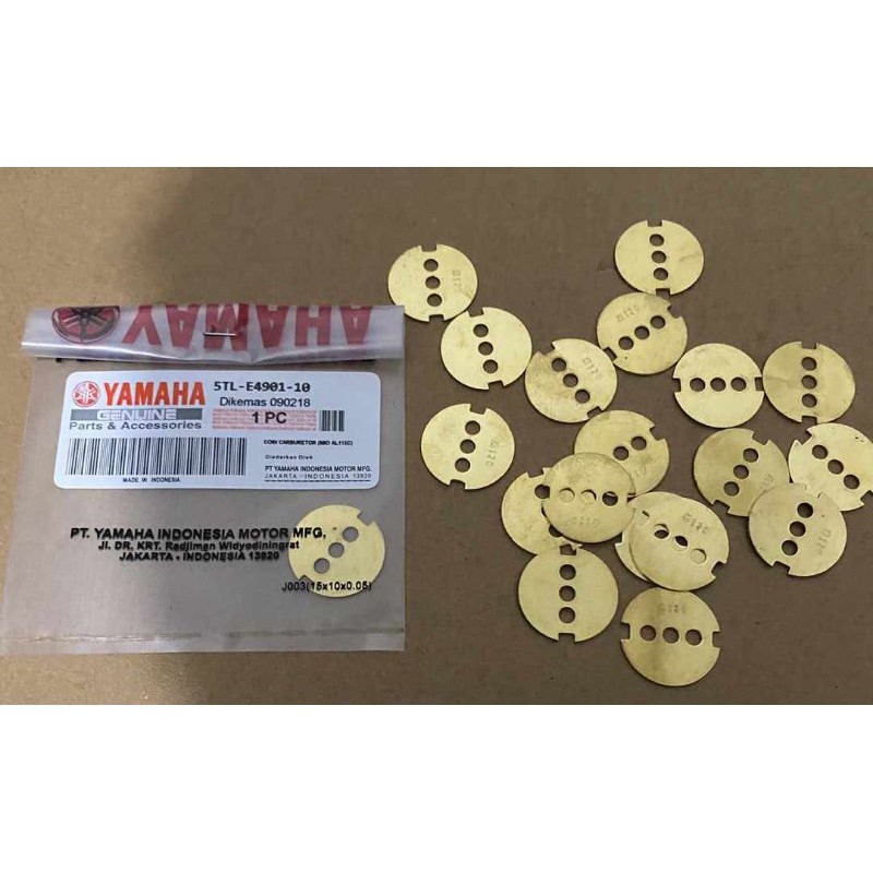 Jual koin karburator koin karbu yamaha mio sporty mio new mio smile mio ...