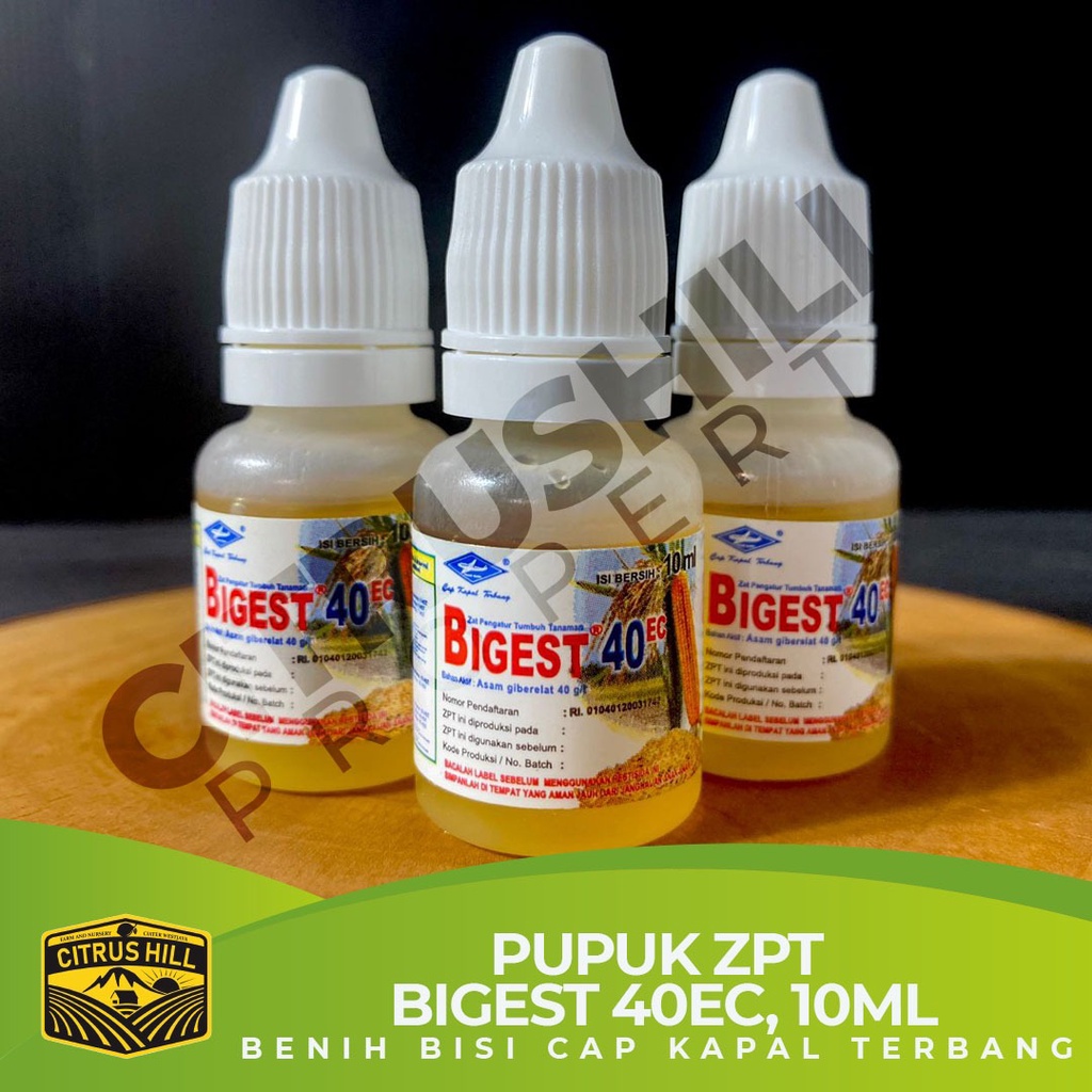 Jual PUPUK ZPT ZAT PENGATUR TUMBUH BIGEST 40EC - CAP KAPAL TERBANG 10 ...