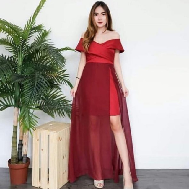 Jual Chiobushop - Komila Party Dress Tile Bridesmaid Kondangan Pesta ...