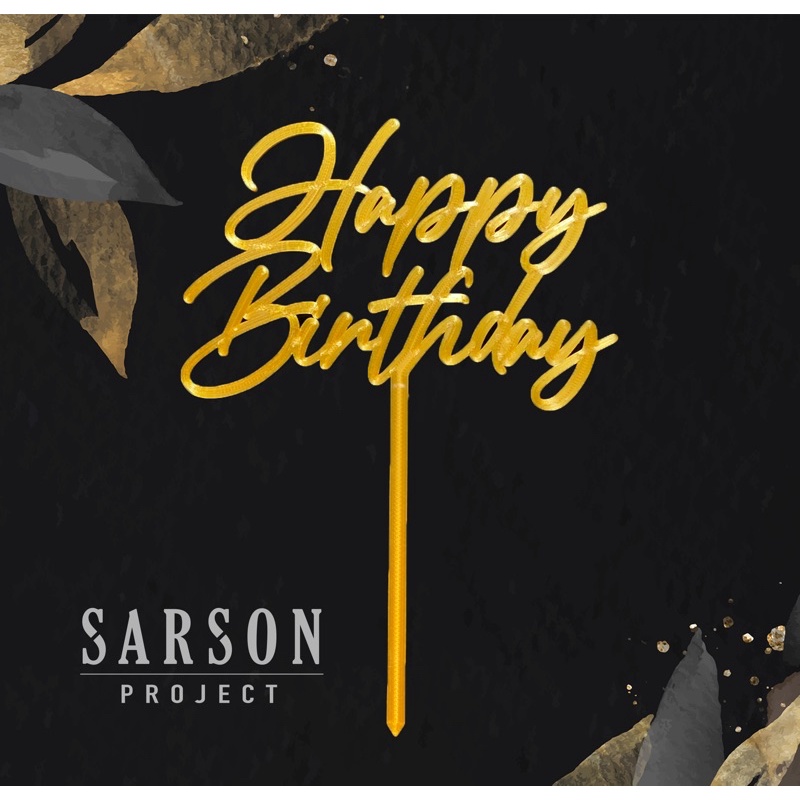 Jual 3D Print, Topper Kue Ulang Tahun 01 D, Birthday Cake Topper ...