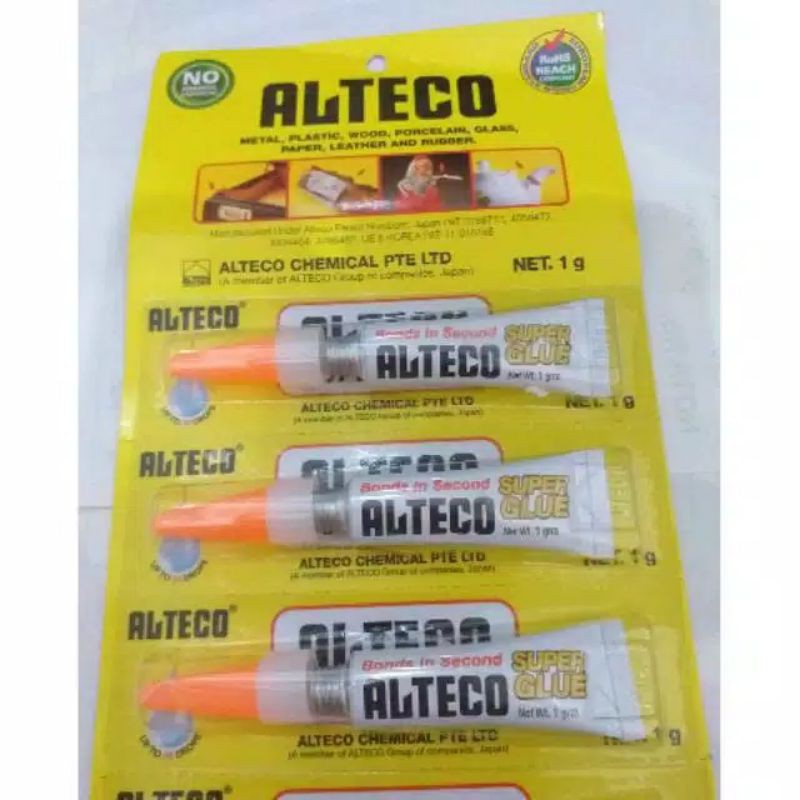 Jual Lem Alteco Super Glue Net. 1 g | Shopee Indonesia