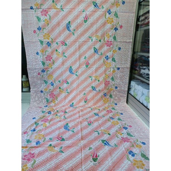 Jual Batik Cap Lamongan motif bandeng lele tengah motif | Shopee Indonesia