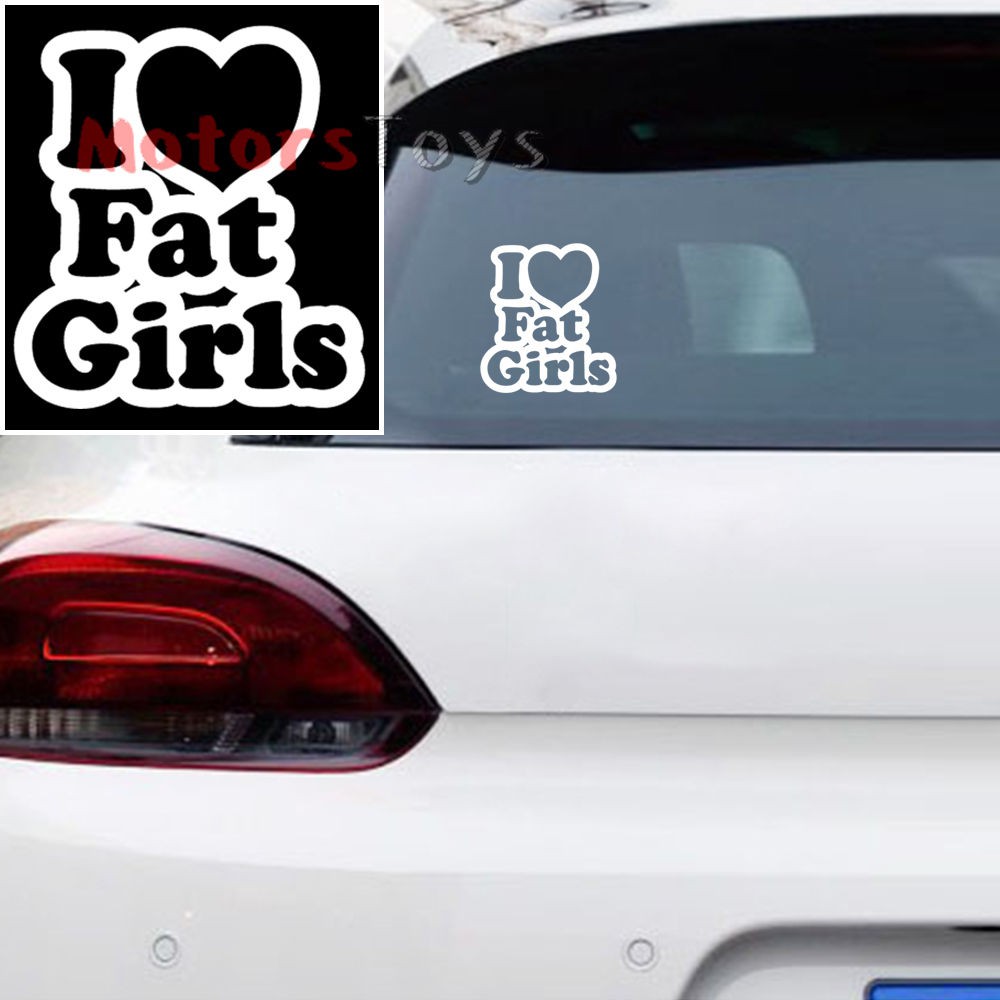 Jual STIKER/STICKER MOBIL I LOVE FAT GIRLS | Shopee Indonesia