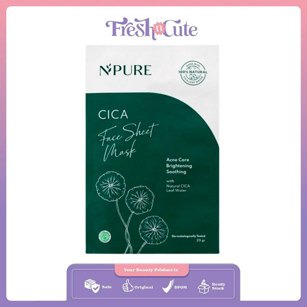 Jual NPURE - N'pure Cica Sheet Mask | Shopee Indonesia