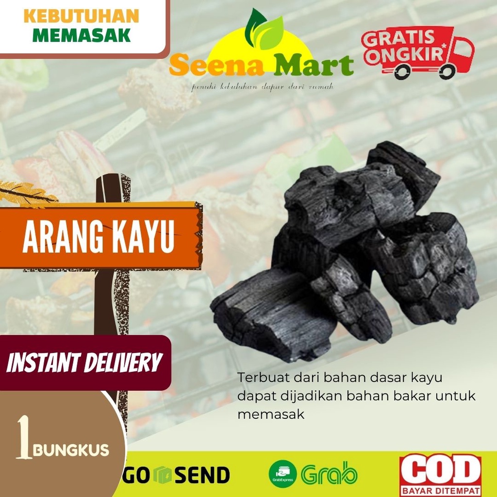 Jual Arang Areng Bakar Bakaran areng Arang Kayu Barbeque Ikan Sosis ...