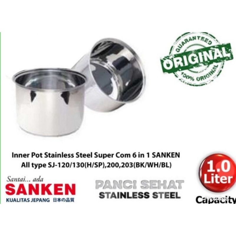 Jual Panci magic com Rice Cooker Inner Pot Stainless stell Original ...