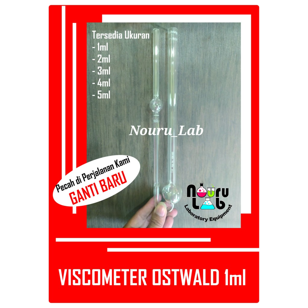 Jual Viscometer Ostwald 1ml - viscometer oswald 1ml | Shopee Indonesia