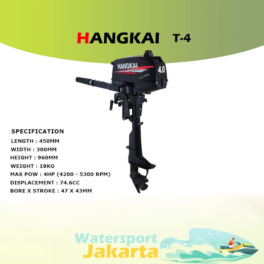 Jual Mesin Tempel Perahu Hangkai 4PK Kompatibel PARSUN YAMAHA Untuk di Laut/Sungai/Danau ...