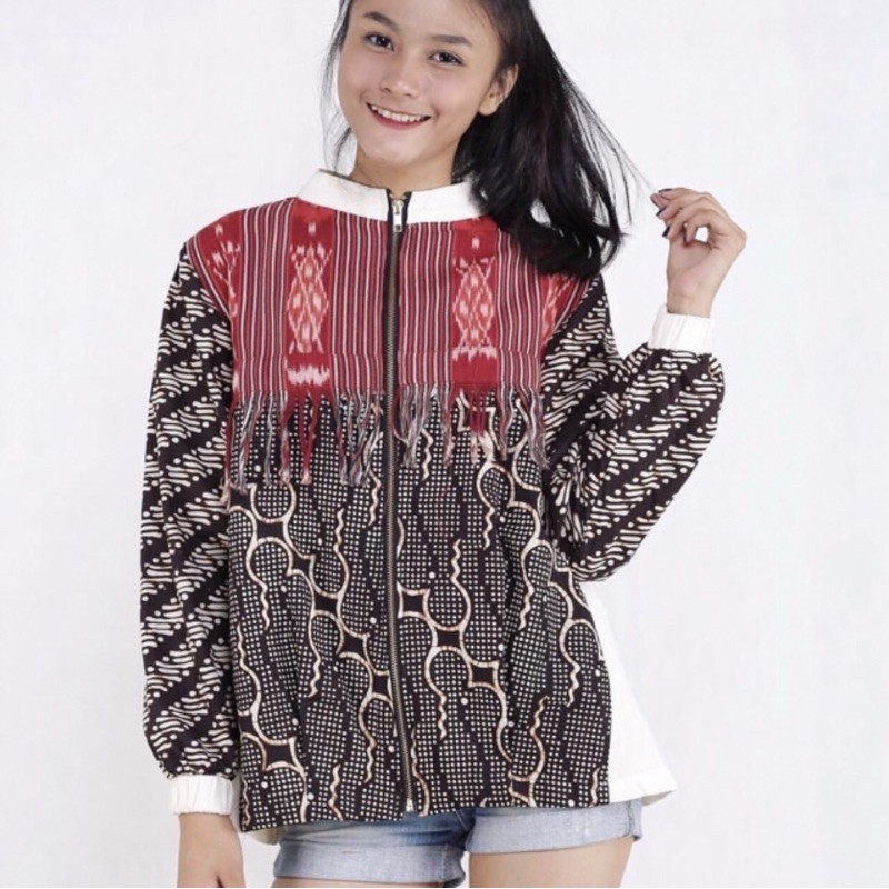 Jual jaket tenun, jaket batik, jaket wanita, jaket, tenunetnik, kain ...