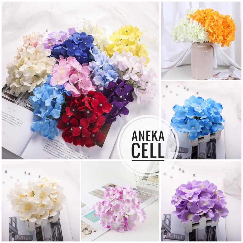 Jual [READY SEMUA WARNA] Bunga Hydrangeas / Bunga Hortensia Artificial ...
